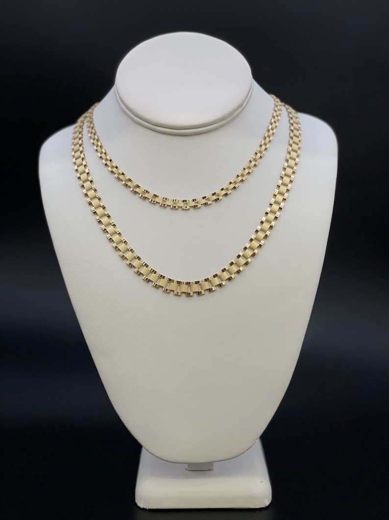 10k Gold Presidential Rolex Jubilee Chain Necklace - Etsy