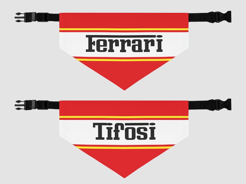 Ferrari Formula 1 Dog Bandana Ferrari F1 Racing Dogcollar Formula One ...