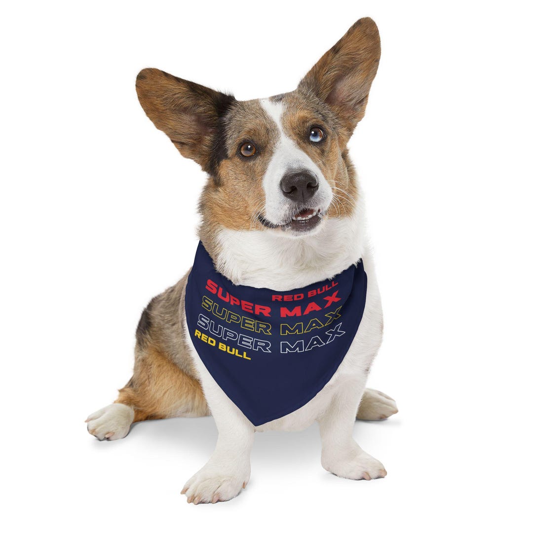 Formula 1 Max Verstappen Dog Bandana Redbull F1 Racing Dogcollar ...