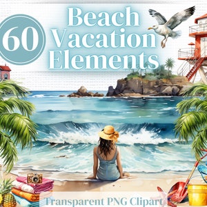 Summer Fun Beach Vacation Png - Inc Swimsuit Clipart - 60 Individual ...