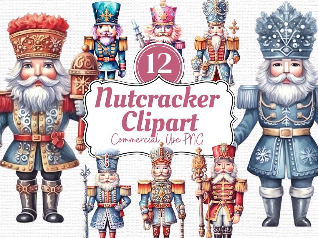 Christmas Nutcracker Winter Holiday PNG Clipart - Watercolor Bundle ...