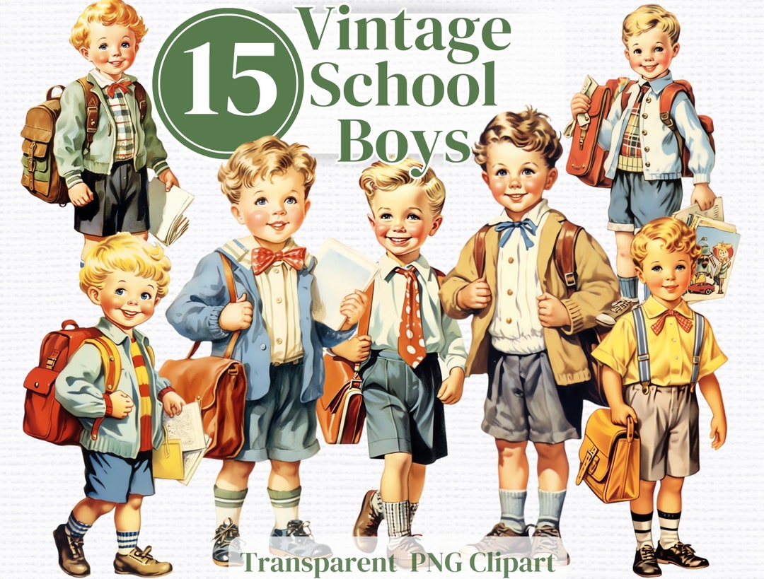 Retro Back to School Png Clipart-watercolor Teacher Educational Bundle ...