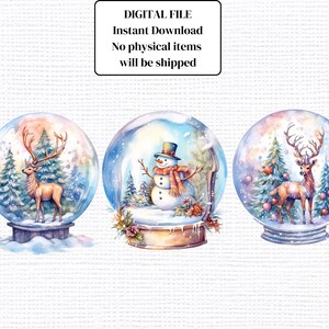 Cute Christmas Snowman Snow Globe Winter Holiday PNG Clipart ...