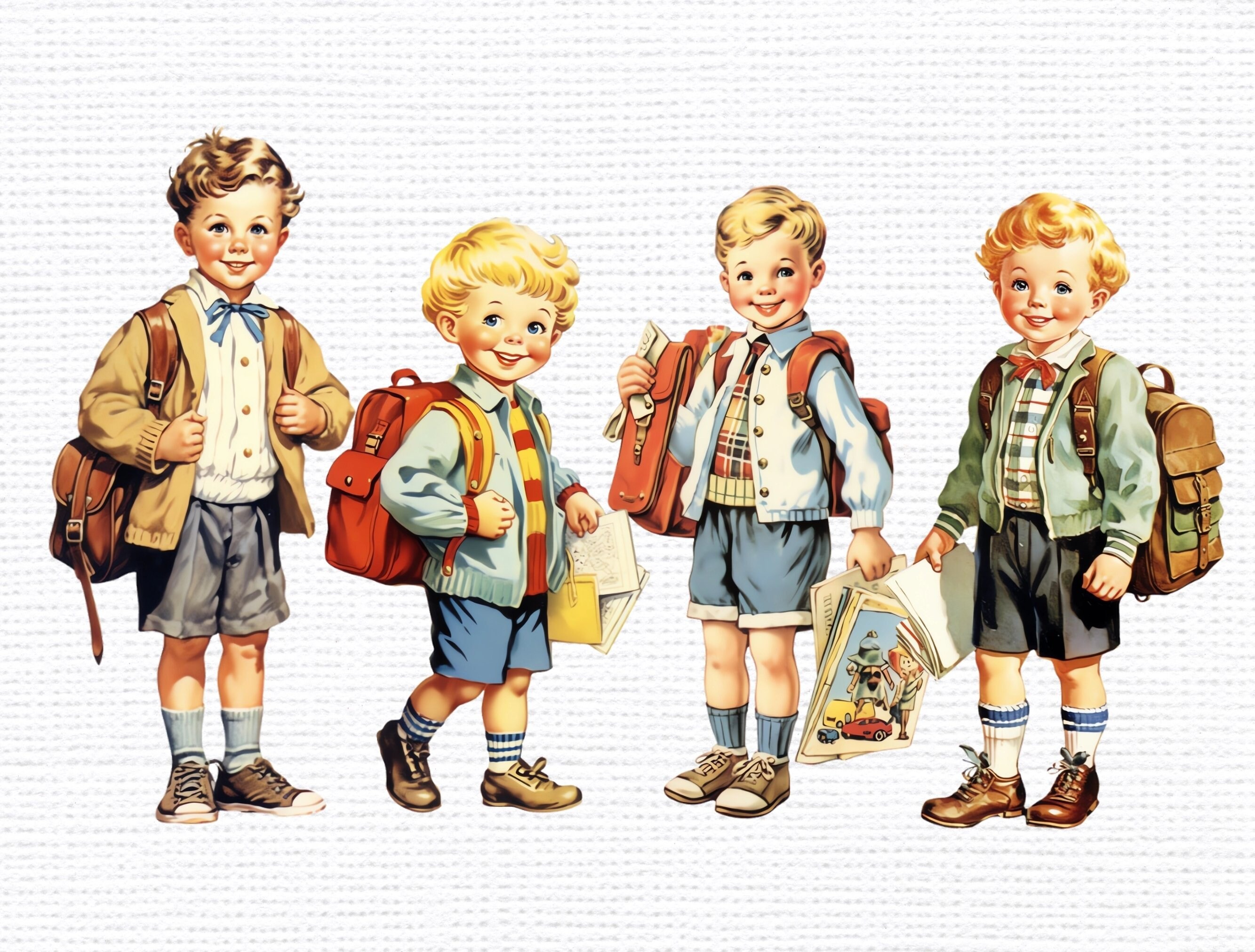 Retro Back to School Png Clipart-watercolor Teacher Educational Bundle ...