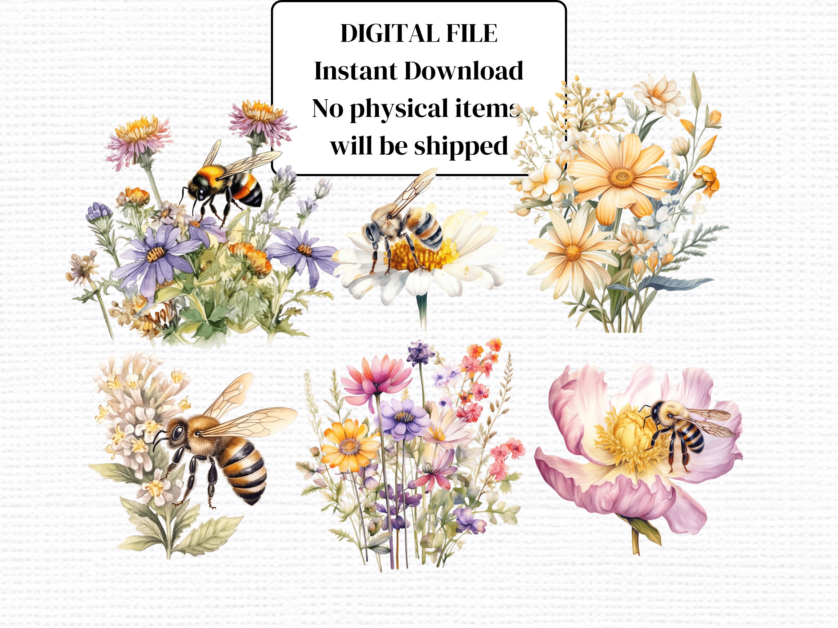 Honeybee Watercolor Png Clipart Bundle Includes Honey Drips - Etsy