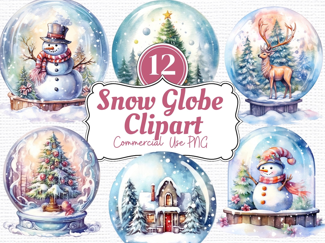 Cute Christmas Snowman Snow Globe Winter Holiday PNG Clipart ...