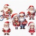 Santa & Mrs Claus Christmas Png Clipart Watercolor Winter - Etsy