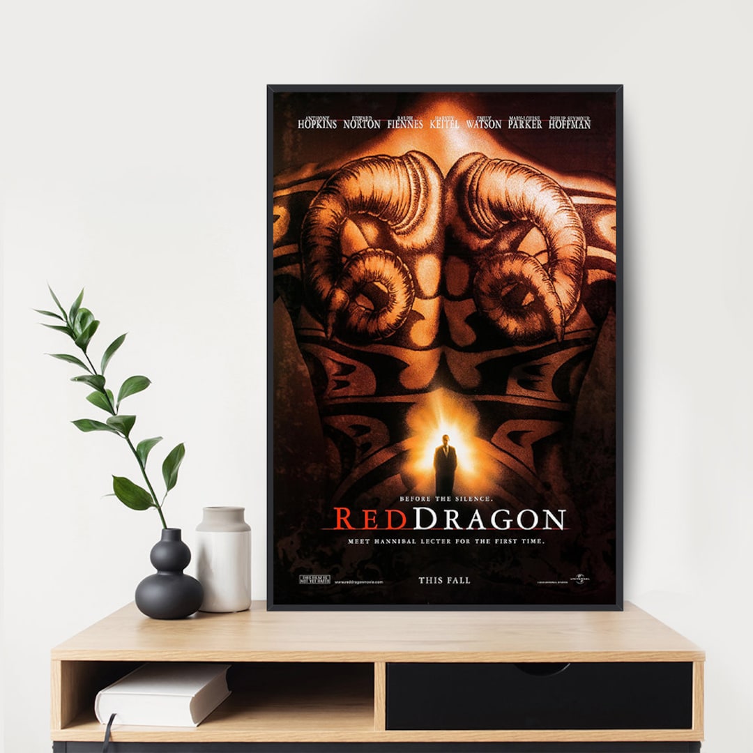 Red Dragon Movie Poster Art Wall Room Decor Canvas Poster Gift - Etsy