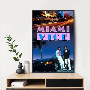 Miami Vice Movie Poster Movie Poster Art Movie Wall Room Decor Canvas ...