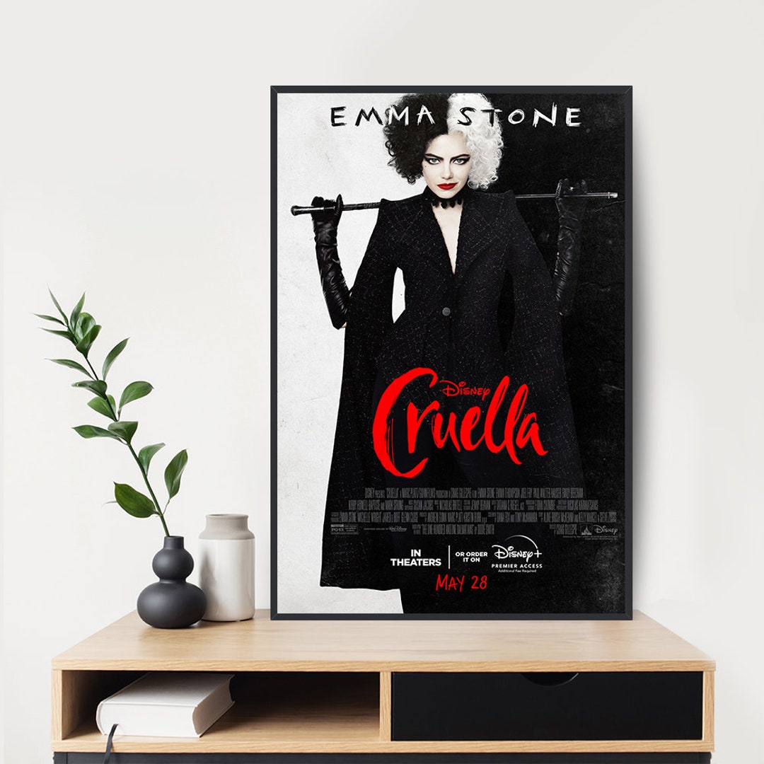 Cruella Movie Poster Movie Poster Art Movie Wall Room Decor Canvas ...