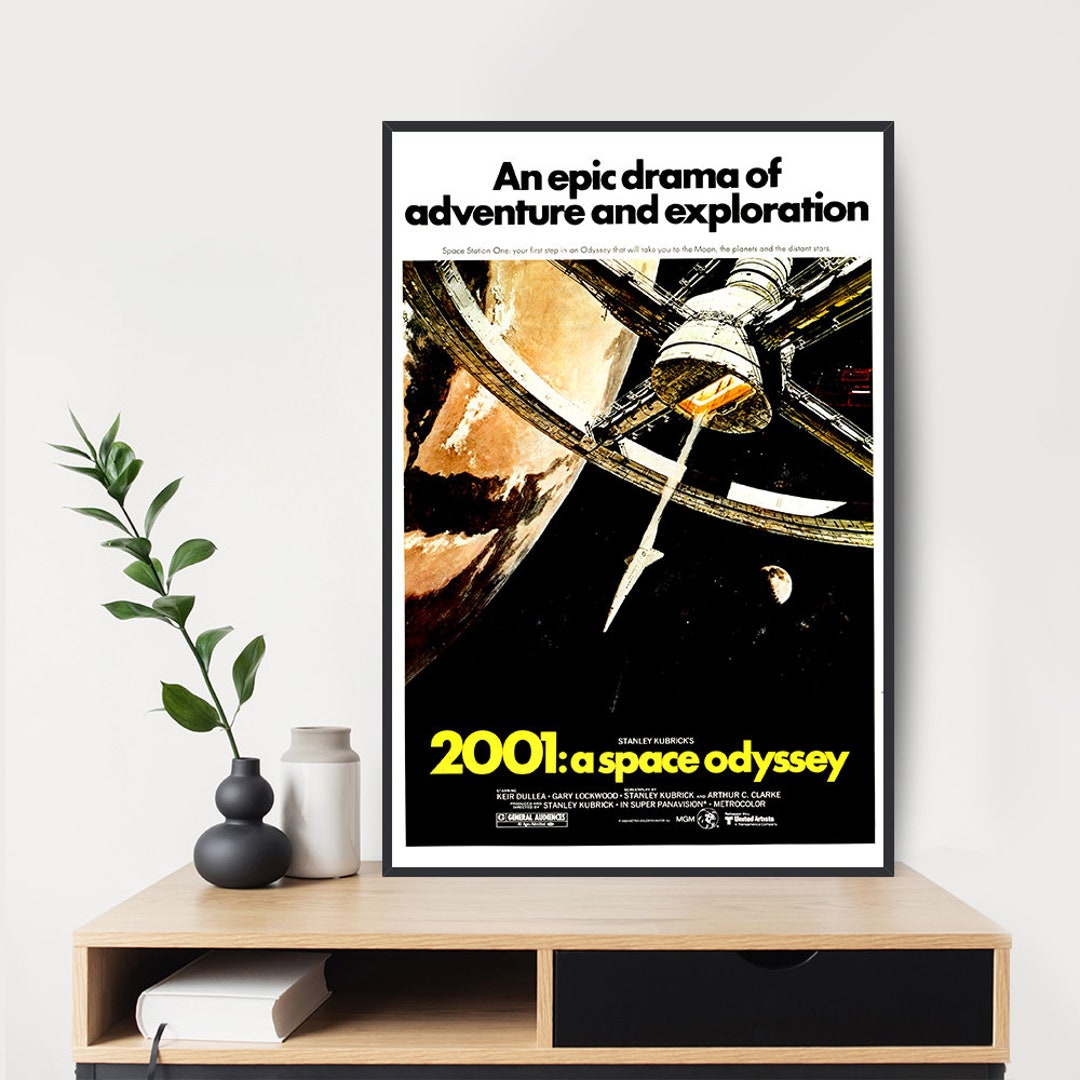 2001: A Space Odyssey Movie Poster Art Movie Wall Room Decor Canvas ...
