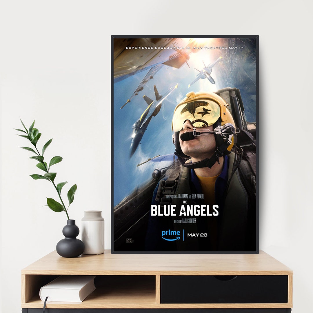 The Blue Angels 2024 Movie Poster Art Movie Wall Room Decor Canvas ...