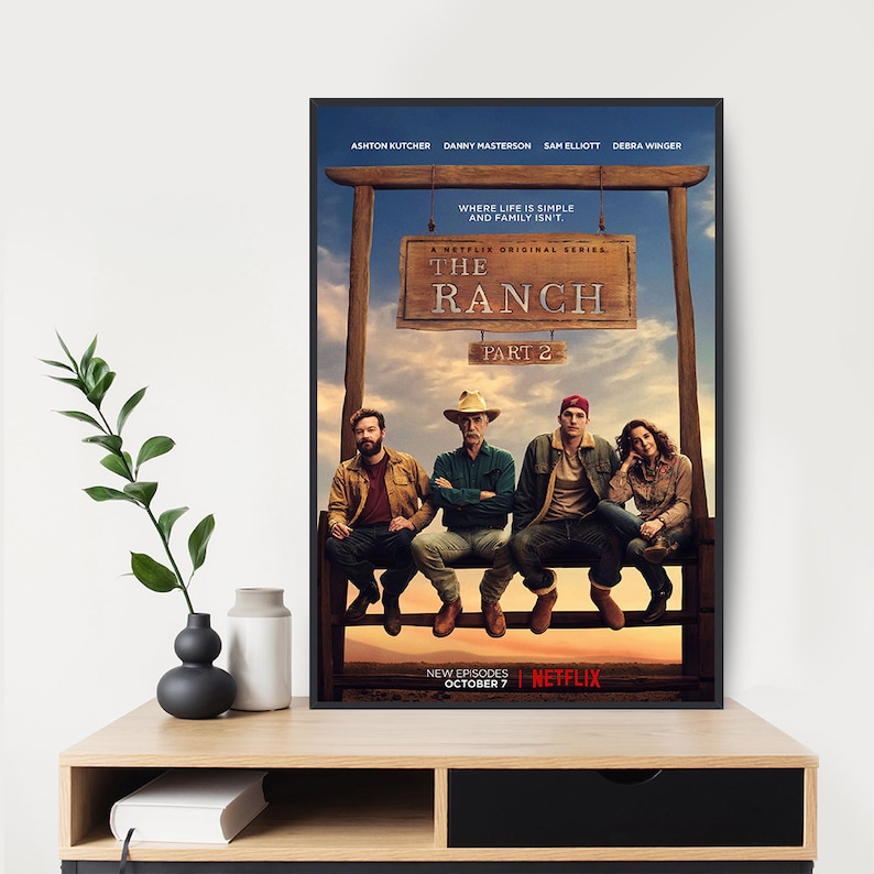The Ranch Movie Poster Art Movie Wall Room Decor Canvas Borderless ...