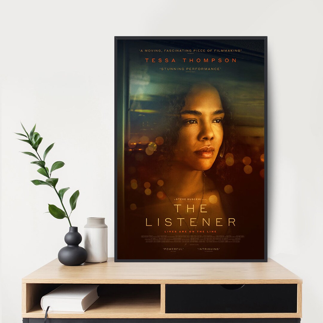The Listener 2024 Movie Poster Art Movie Wall Room Decor Canvas Border ...