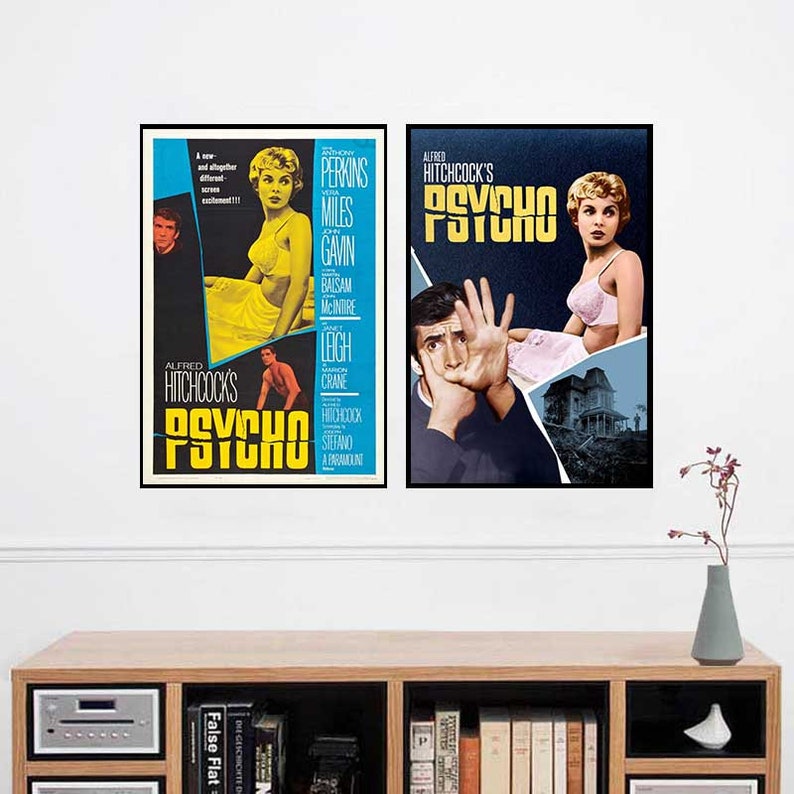 Psycho Movie Original Promo Poster Art Room Wall Decor Canvas Poster - Etsy