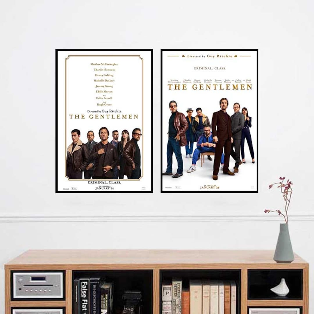 The Gentlemen Movie Poster Matthew Mcconaughey Colin Farrell - Etsy
