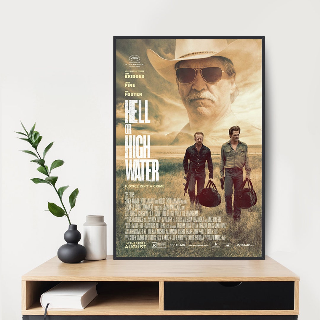 Hell or High Water 2016 Moive Poster Wall Room Decor Canvas Borderless ...