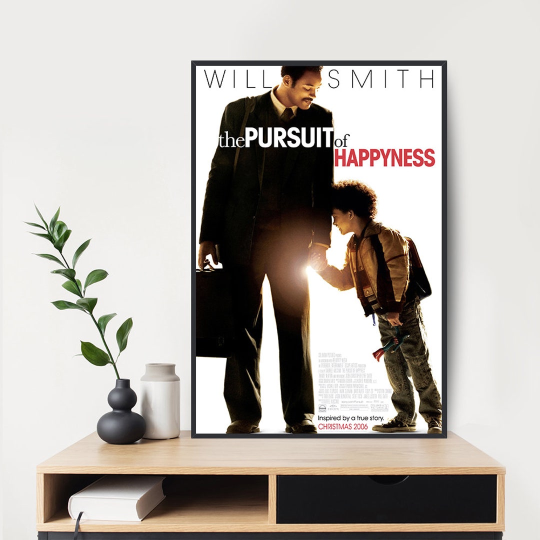 The Pursuit of Happyness Movie Poster Art Wall Room Decor Canvas Poster ...