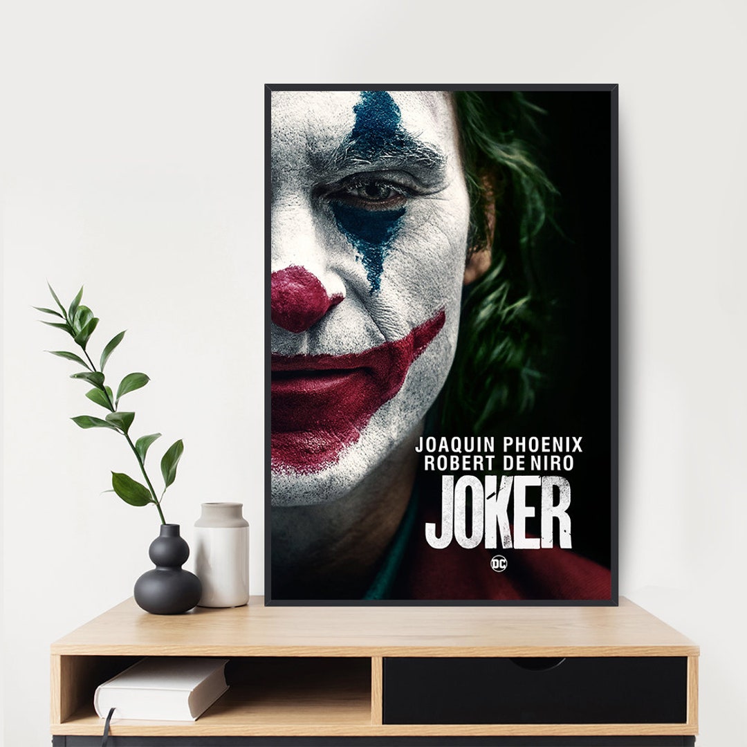 Joker Movie Poster Art Room Wall Decor Canvas Poster Gift Custom Print ...