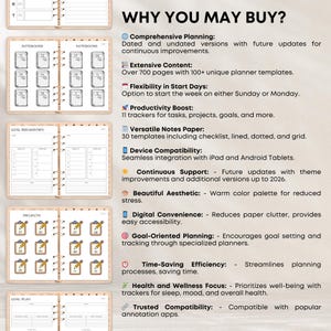 Boho All-in-one Digital Planner 2024, 2025, Digital Planner, Weekly ...