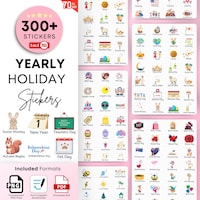 December Christmas Stickers, Red Christmas Digital Stickers, Goodnotes ...