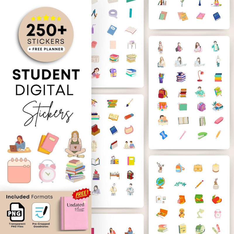 Student Planner Stickers - Etsy