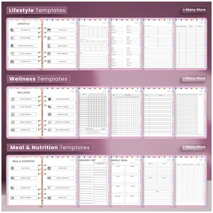 All-in-one Digital Planner 2024, 2025, 2026, Undated Digital Planner ...