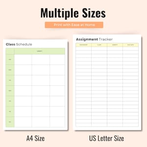 Printable Student Planner Bundle, Study Planner Bundle, Academic ...