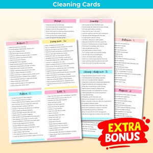 Ultimate Cleaning Schedule Bundle Editable,cleaning Planner Bundle A4 ...