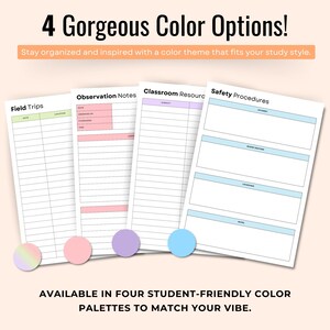 Printable Student Planner Bundle, Study Planner Bundle, Academic ...