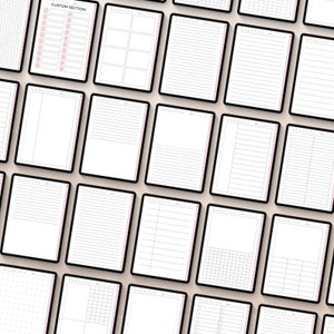 Portrait Digital Notebook | Goodnotes Notebook, iPad Notebook, Student ...