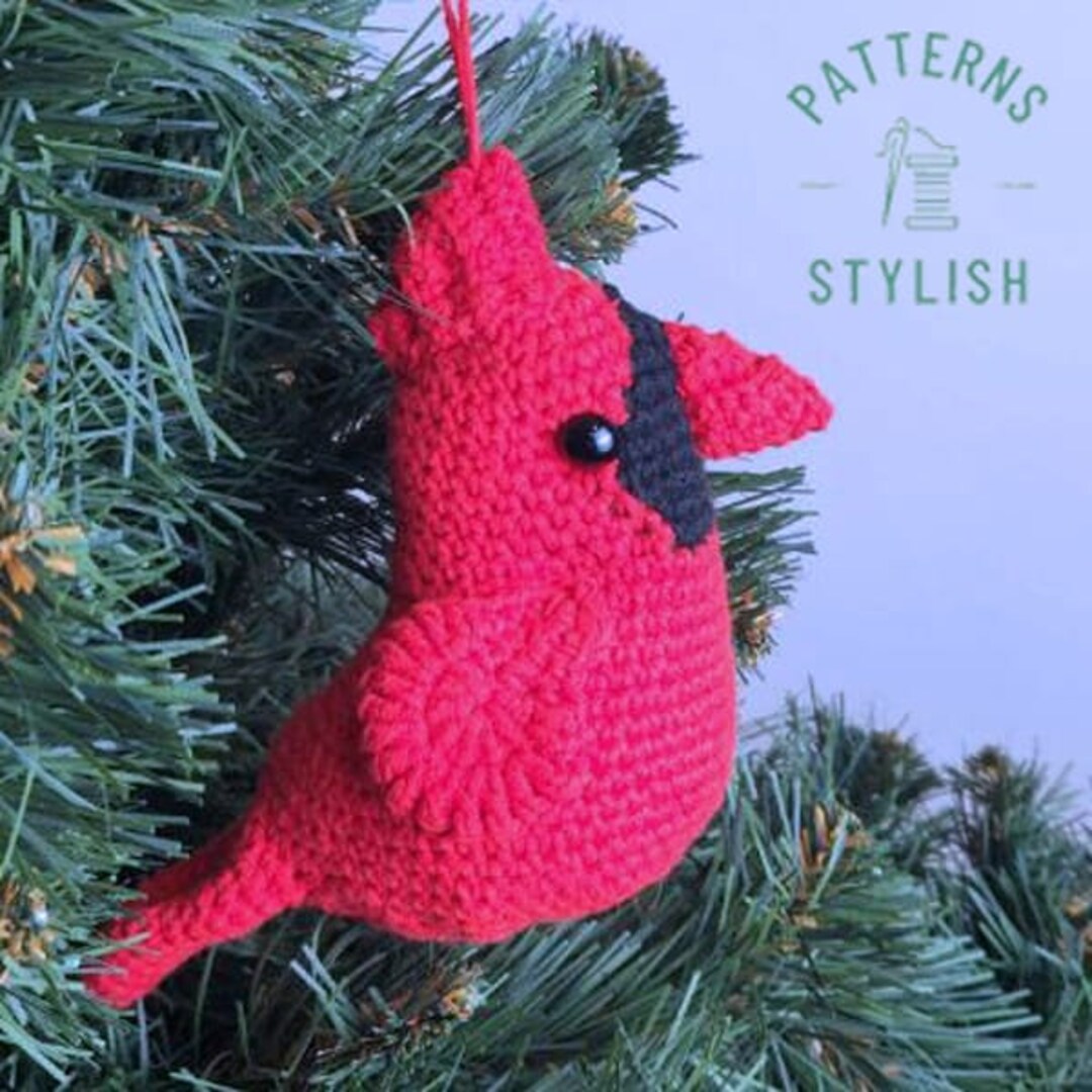 Red Cardinal Bird Crochet Pattern - Etsy