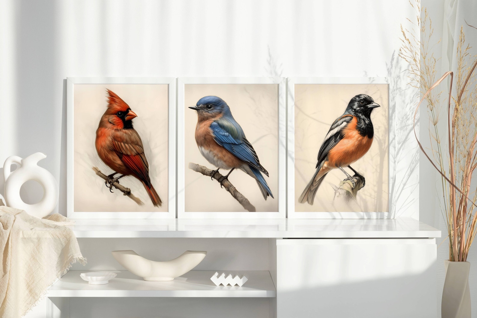 Bird Art Vintage Bird Art Prints Bird Wall Decor Song Birds Garden ...