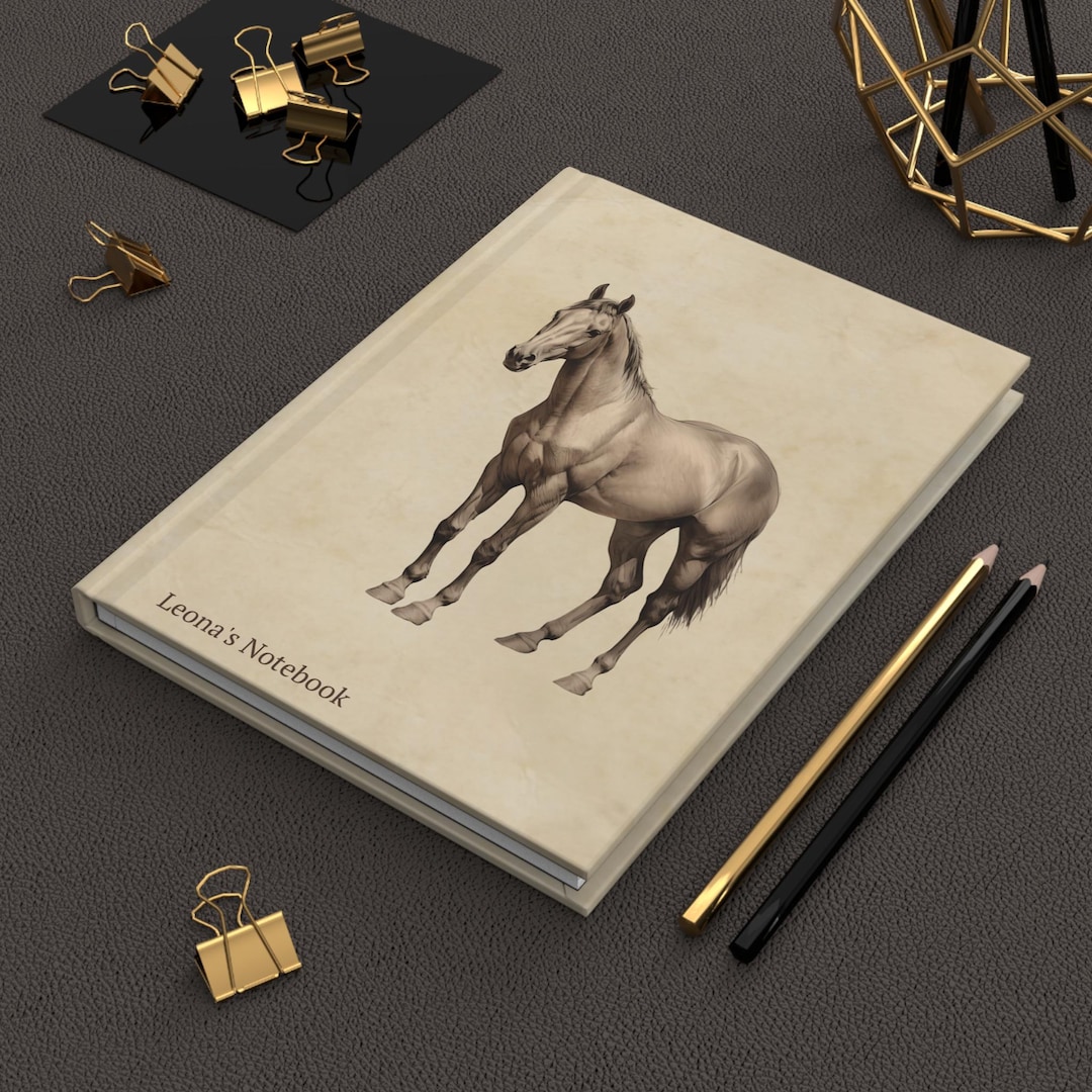 Personalized Horse Hardcover Notebook Horse Lovers Gift Notebook for ...