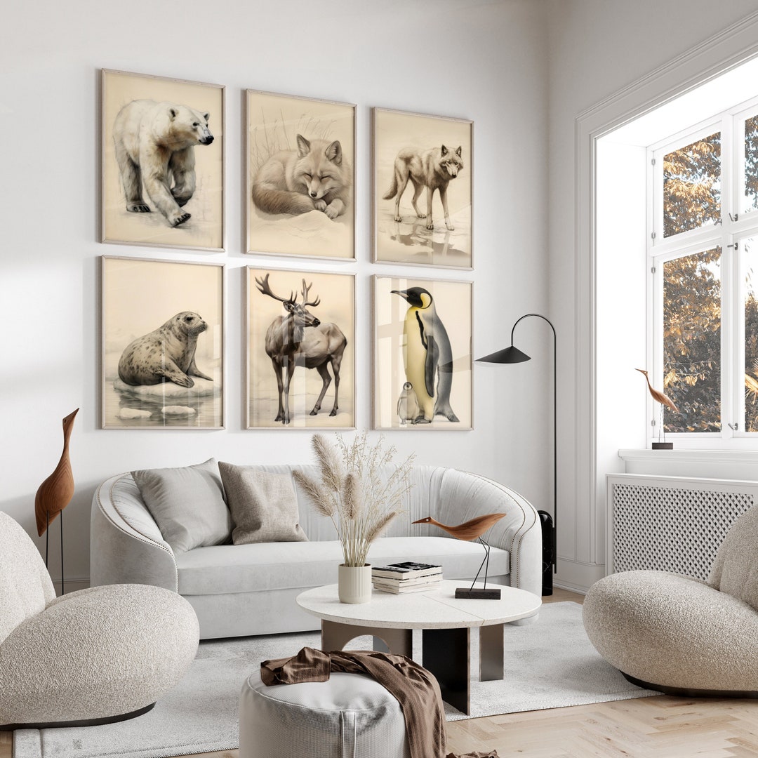 6 in 1 Digital Download Arctic Animals Gift North Pole Gifts Polar Bear ...