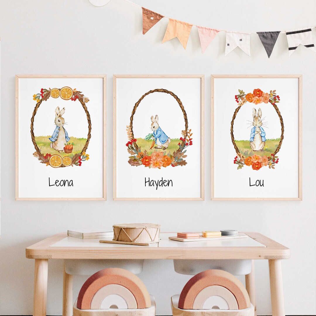 Peter Rabbit Prints,boys Nursery Prints, Nursery Wall Art Decor,peter ...