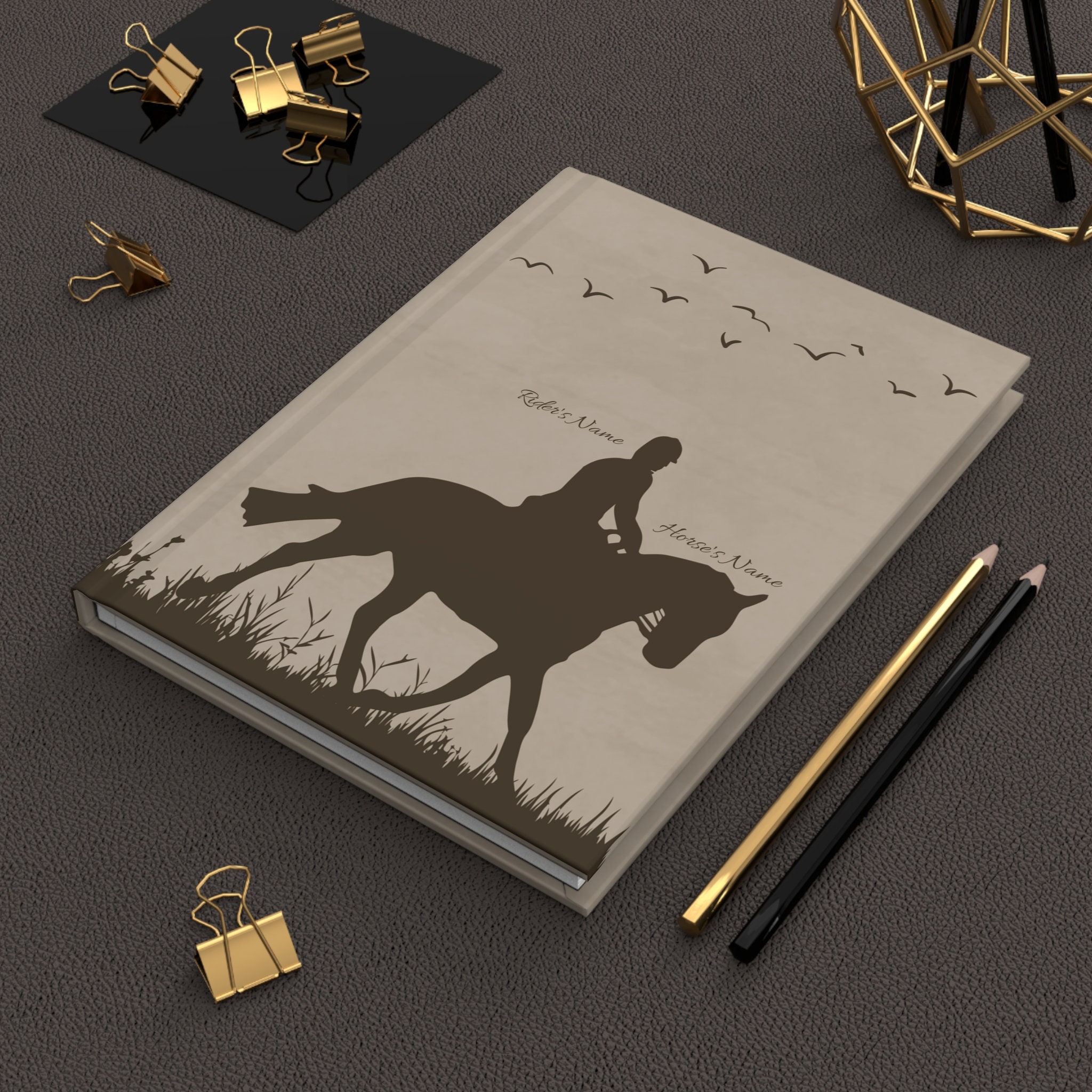 Personalized Horse Hardcover Notebook Horse Lovers Gift Notebook for ...