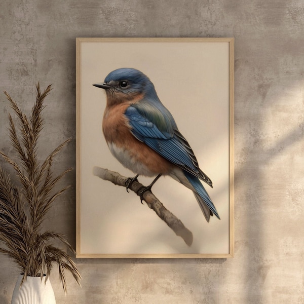 Bluebird Print - Etsy