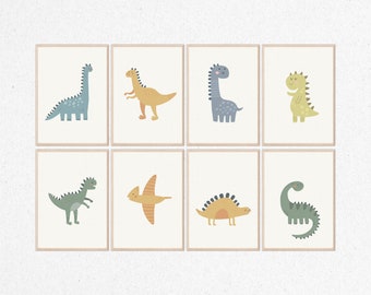 Dinosaur Prints, Dino Print, Nursery Wall Art, Printable Dinosaurs ...