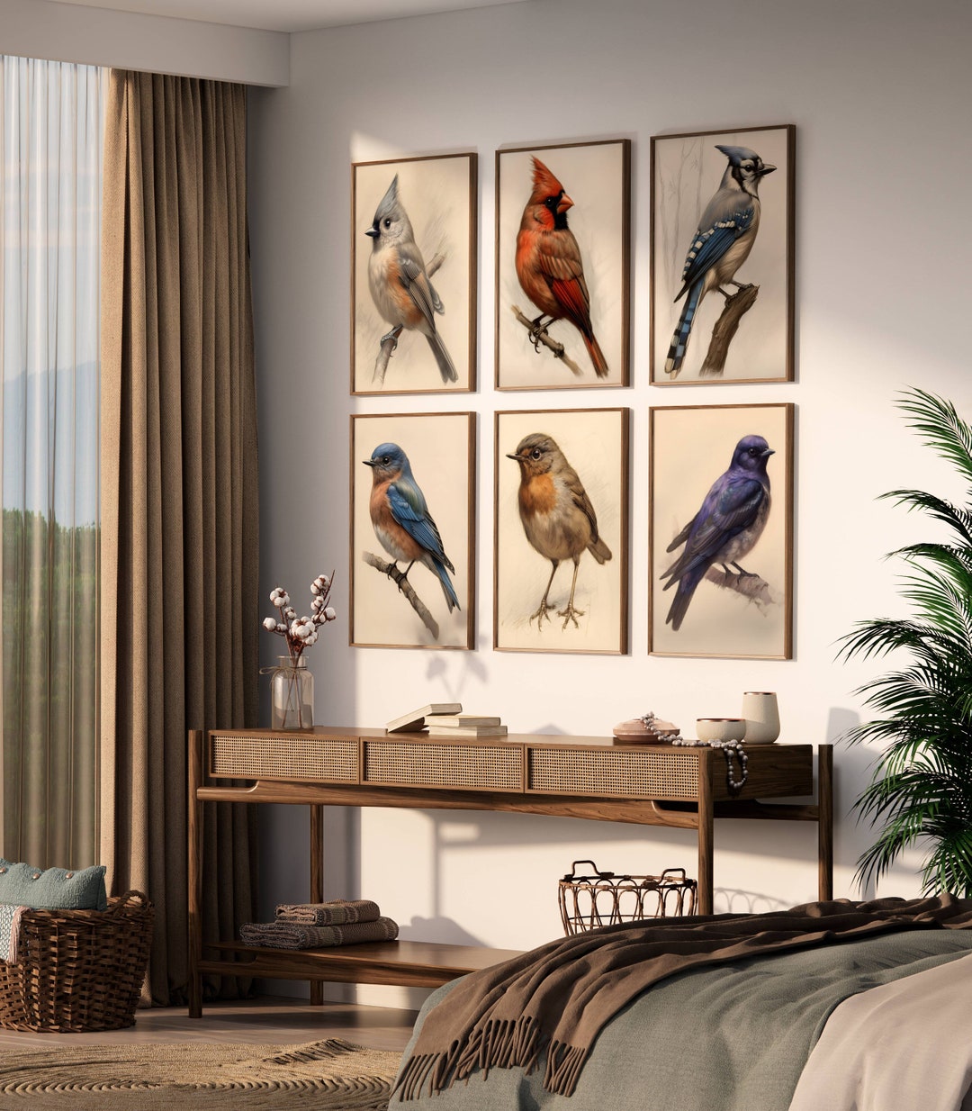 North American Bird Prints Downloadable Birds Gift Art Set - Etsy Schweiz