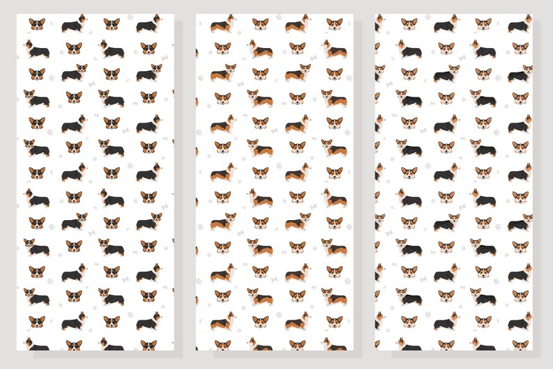 Welsh Corgi Pembroke Clipart Bundle, Pem Corgi Puppy Clipart, Dog High ...