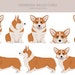 Welsh Corgi Pembroke Clipart Bundle, Pem Corgi Puppy Clipart, Dog High ...