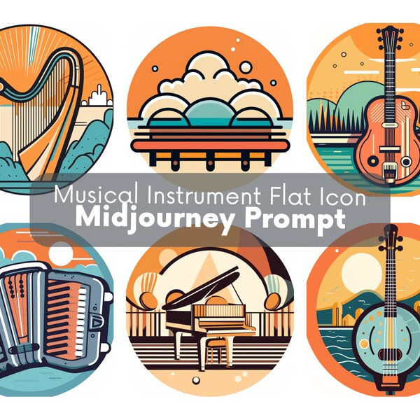 Midjourney prompt icon logo - Etsy Österreich