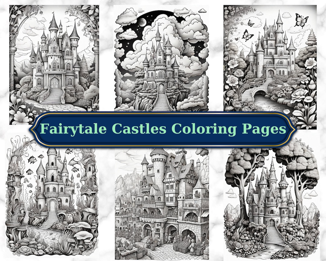 Enchanting Fairy Tale Castle Coloring Pages - Printable Magic for ...