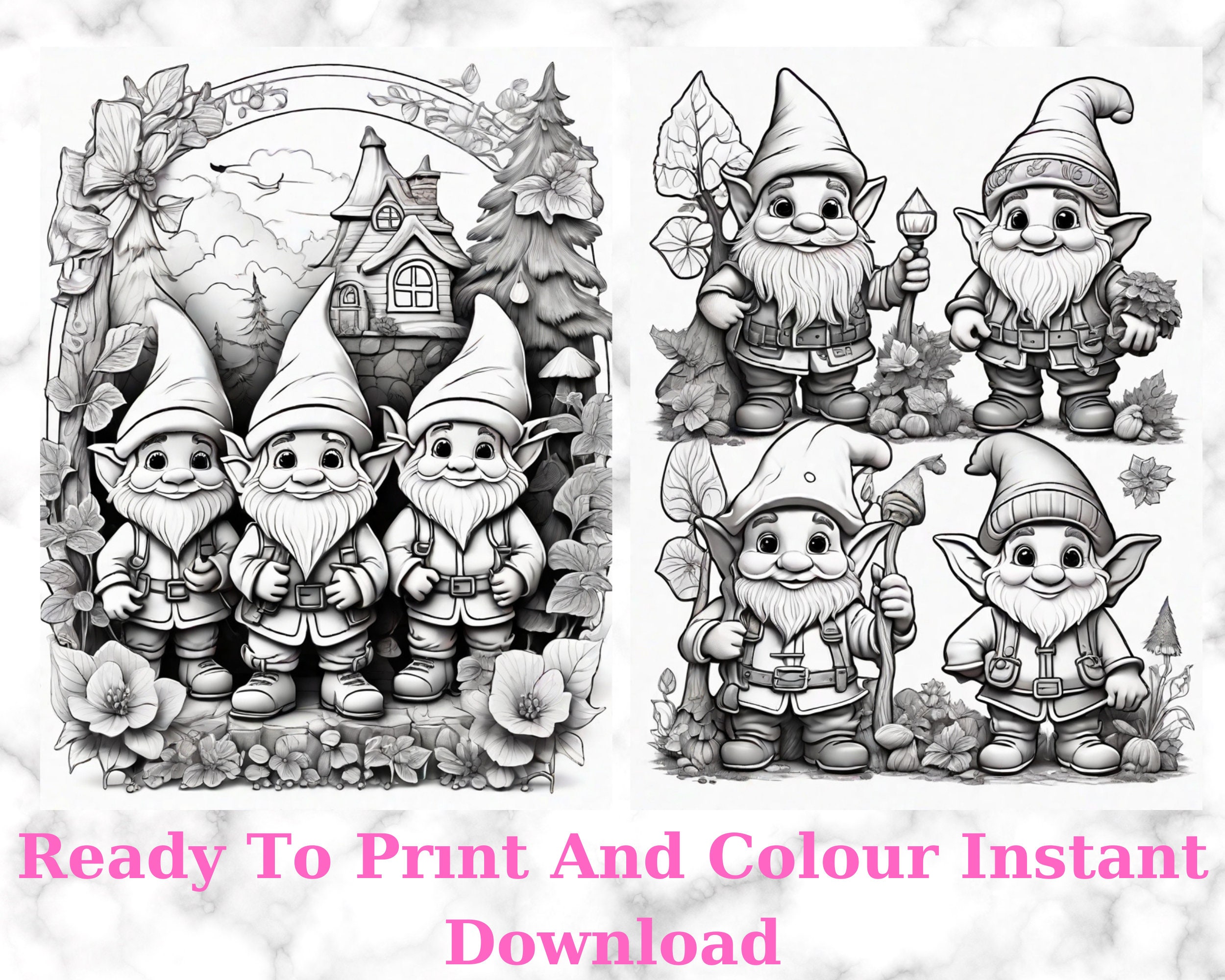 Whimsical Dwarf Coloring Pages - Enchanting Coloring Pages for All Ages ...