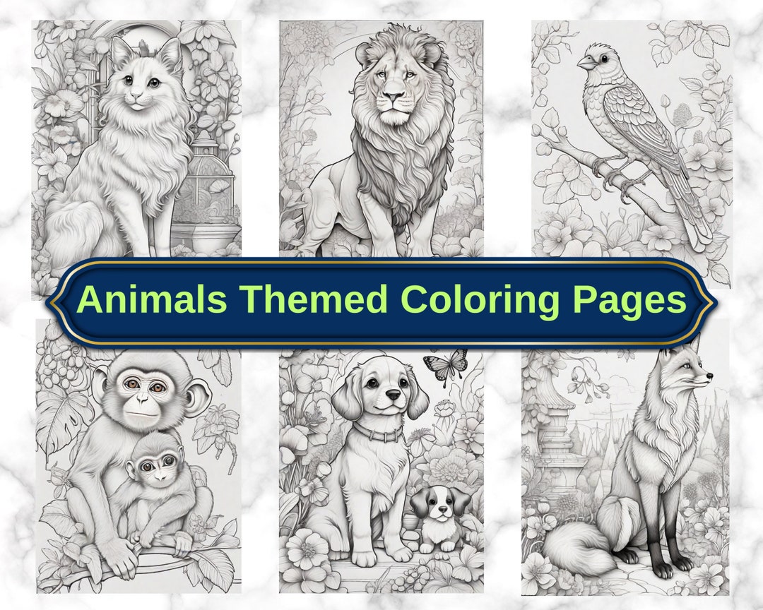 Animal Coloring Pages Printable Wildlife and Pet Pictures for ...