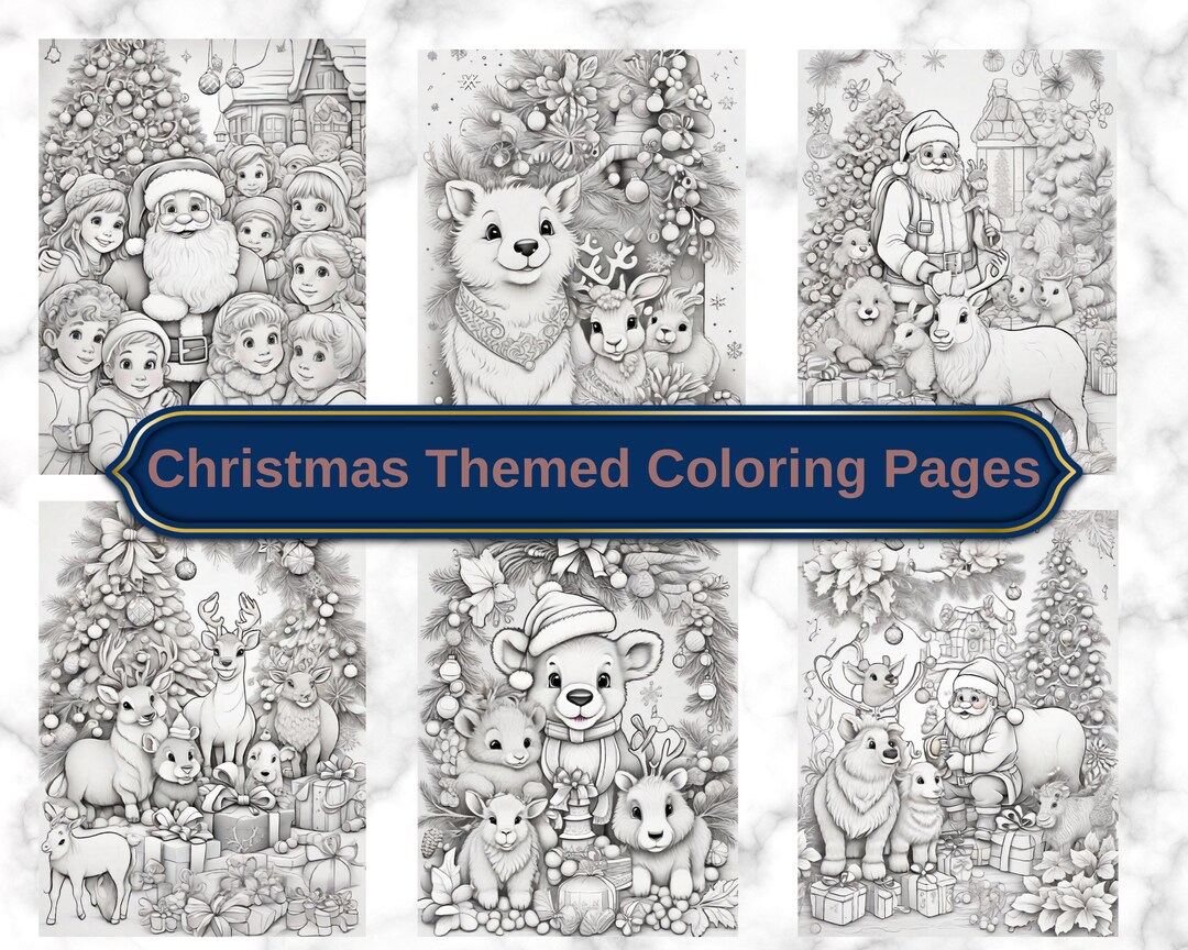 Festive Christmas Coloring Pages for Kids and Adults-printable ...