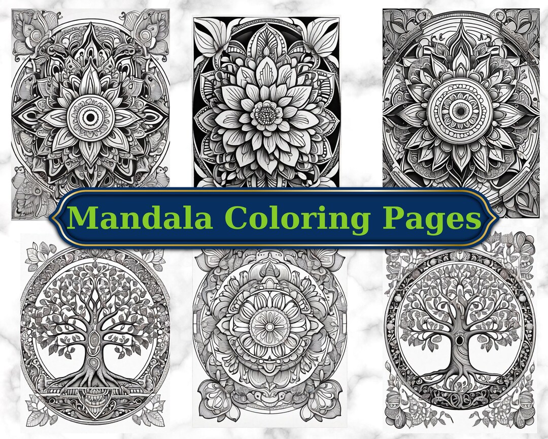 Unique Mandala Coloring Pages for Stress Relief and Relaxation ...