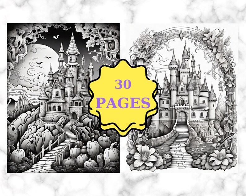 Enchanting Fairy Tale Castle Coloring Pages - Printable Magic for ...