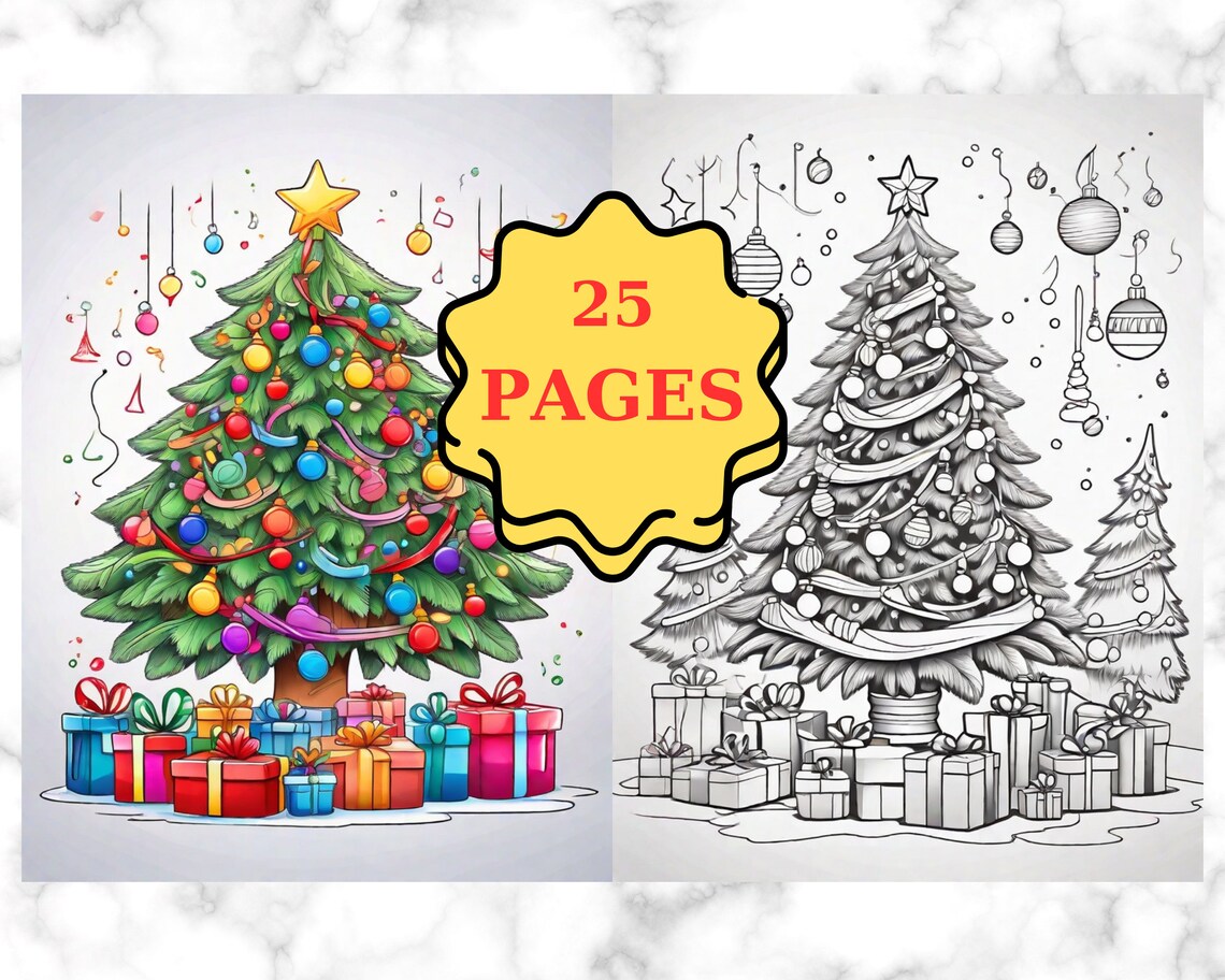 Joyful Christmas Coloring Pages for Festive Fun Printable Holiday Art ...